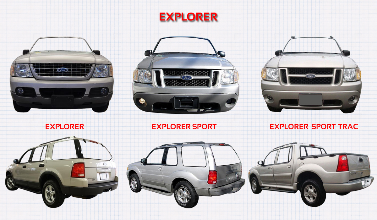 2.01-03 EXPLORER SPORT, (has sub model of XLS / XLT)